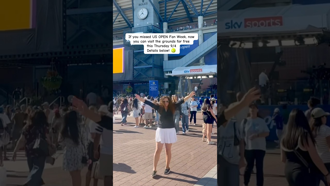 Free grounds admission at US Open 9/4 🎾 #usopen #usopentennis #newyork #tennis #thingstodonyc #nyc