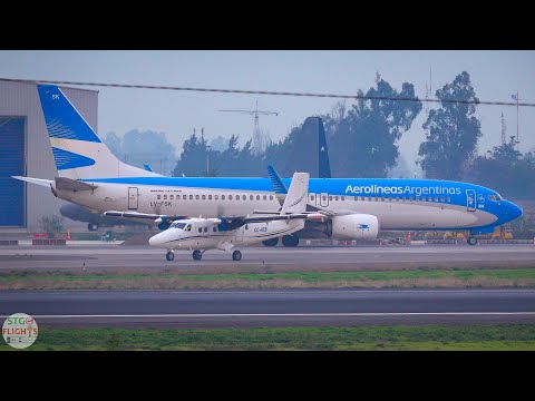 SCL airport: 10-minute plane spotting.