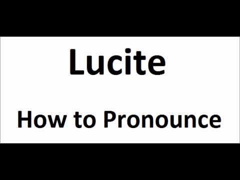 How to pronounce Lucite||How to say Lucite||Lucite Pronunciation||ABDictionary