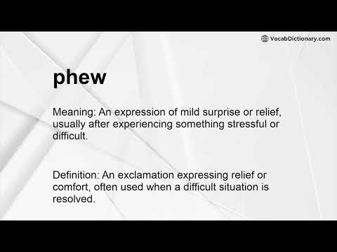 phew Meaning