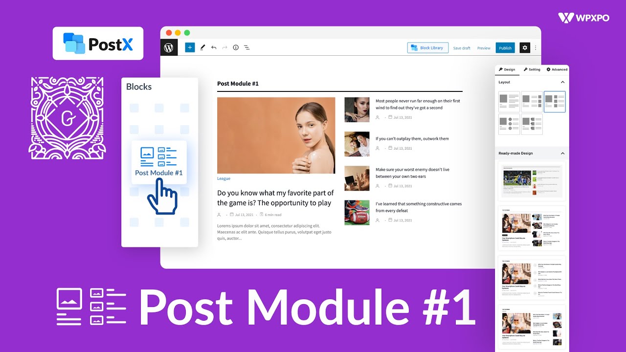 Post Module 01: Customizations and Settings Overview [PostX Gutenberg Blocks]