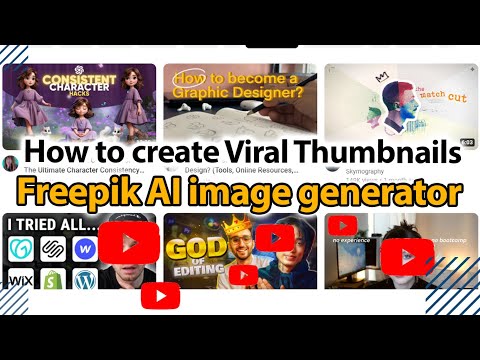 How to Make Clickable YouTube Thumbnails with Freepik AI image generator - step by step guide