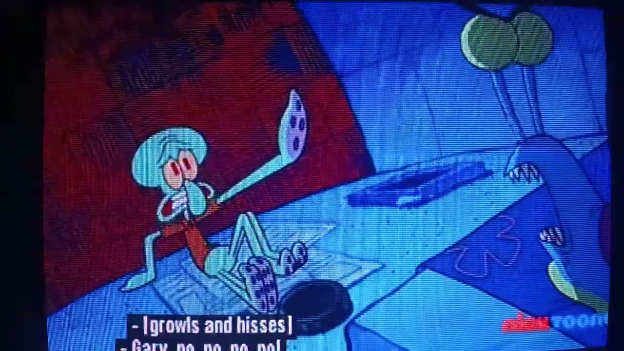 Gary vs. Squidward!