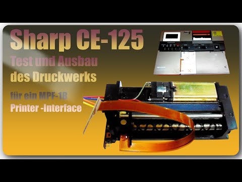 MPF-1B – Test und Ausbau eines Motors für das Printer Interface aus einem Sharp CE-125 System.