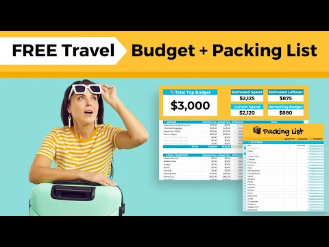FREE Travel Budget Spreadsheet + Vacation Packing List! ✈️