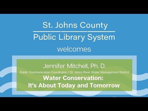 SJCPLS Online Event: Water Conservation with St Johns River Water Management District - 09/29/2020