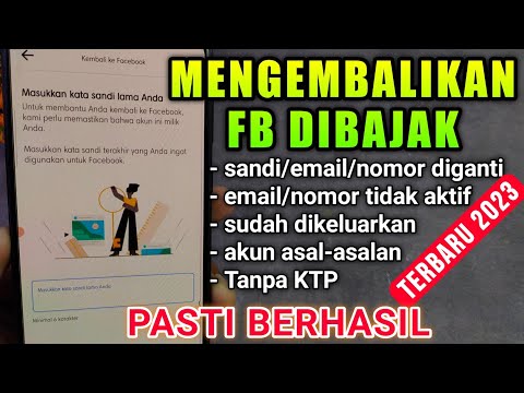 Semudah ini‼️ cara mengembalikan akun fb yang dibajak - fb dibajak metode terbaru