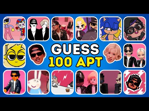 Guess 100 APT. Songs & Variants by Their Voice ~ ROSÉ & Bruno Mars APT  Song Covers 🎶 ULTIMATE QUIZ
