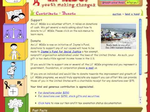 Lil' MDGs: Kids Making Changes