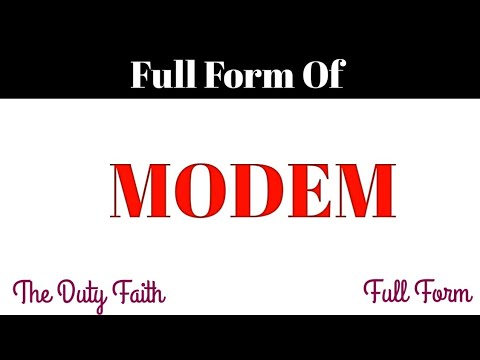 MODEM Ka Full Form kya hai || Modem Full Form Of || #thedutyfaith #fullform #full
