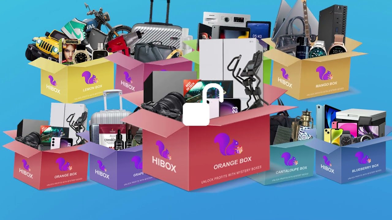 Unleash your curiosity by entering the world through HIBOX's 9 mystery boxes.