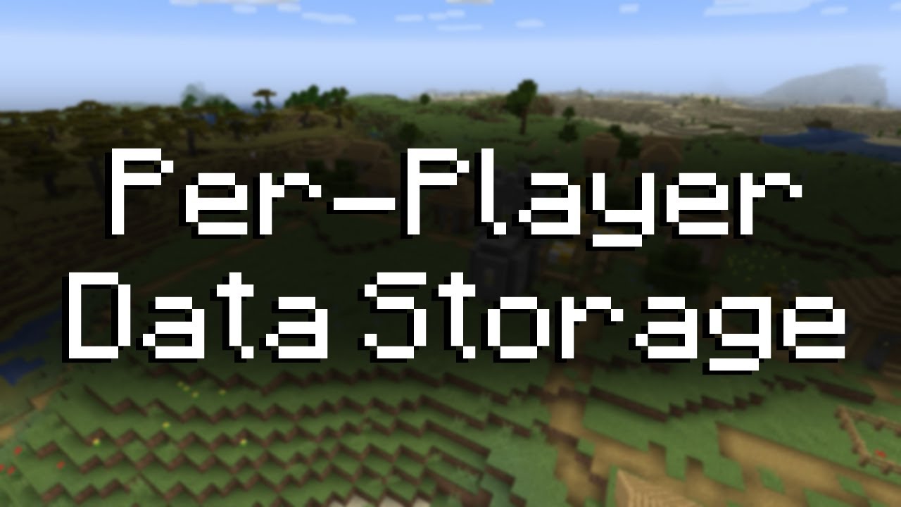 Per-Player Data Storage in Minecraft [Player Database]