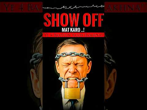 Show Off Mat Karo | Life Lessons | Urdu Quotes