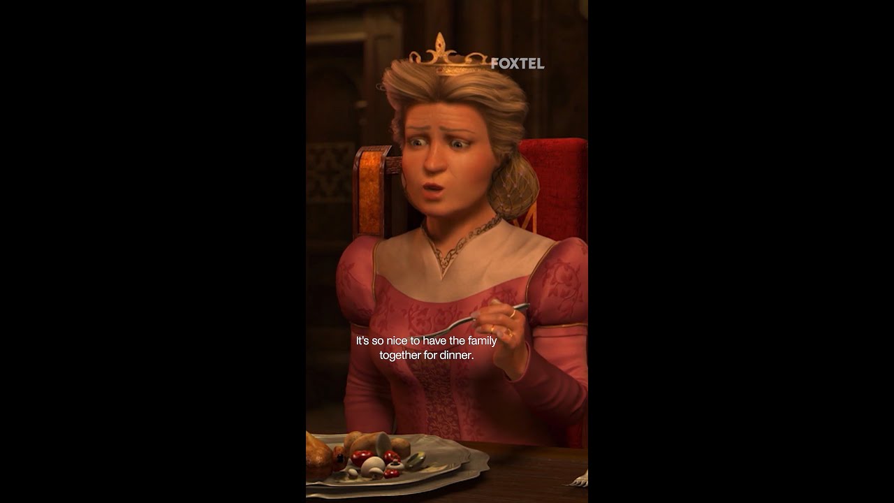 A nice family dinner 😬 #Shrek2