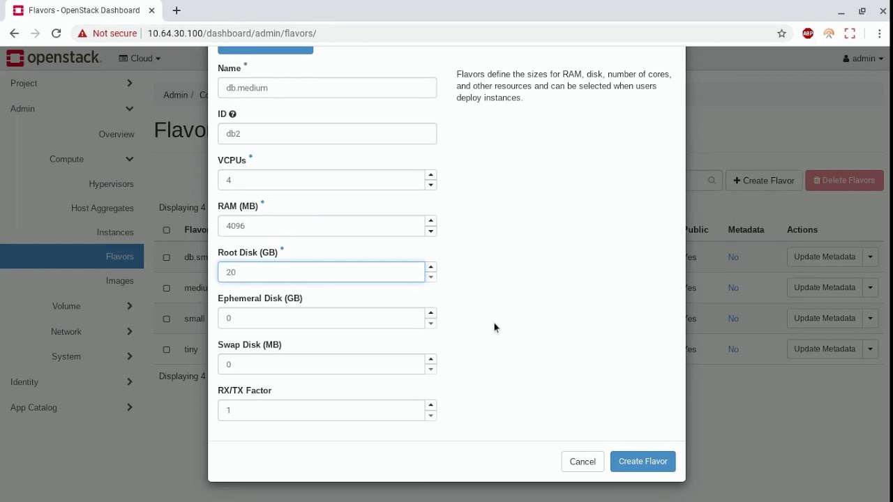 OpenStack Ussuri Nova Flavor management