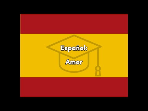 Amor - Spanish for Love