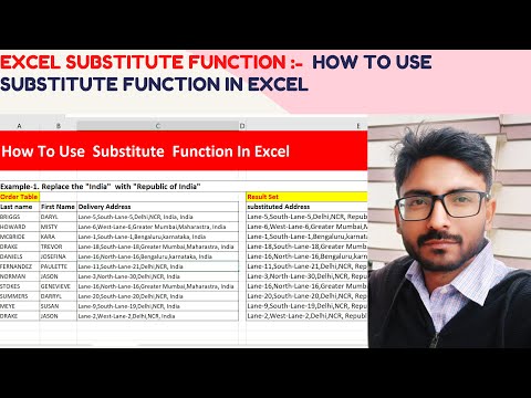 How to replace one or more text with another text | SUBSTITUTE Function Explained With Example