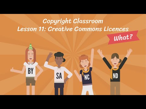 The Copyright Classroom : Lesson 11 Creative Commons Licences - What?