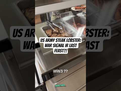 VIRAL! US Soldier Eating Fancy Steak and Lobster. What Happened?! #shorts