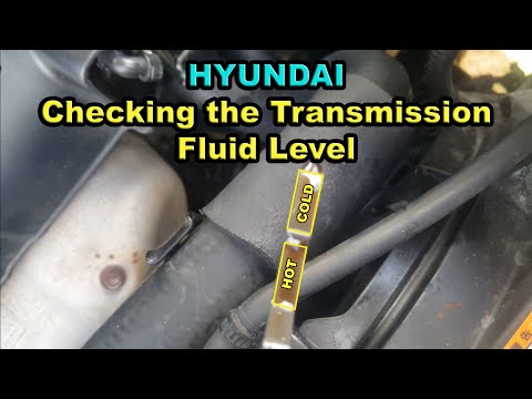 Hyundai: Checking the Transmission Fluid Level