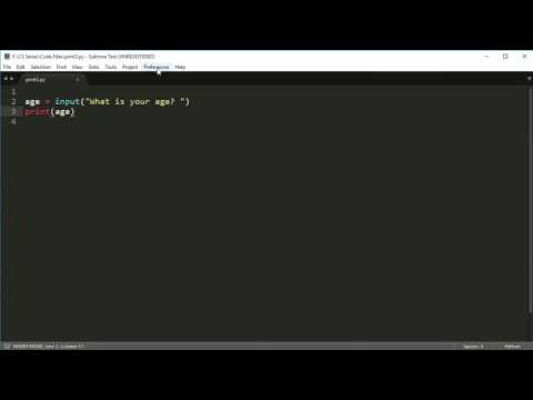 Python Programming Series (Input and Output 3): Keyboard input