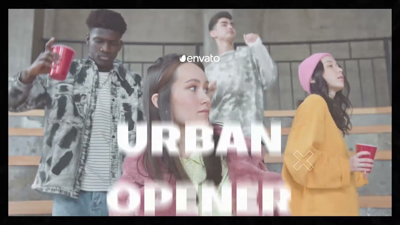 Grid Multiscreen Urban Opener - After Effects Template