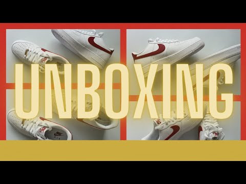 Nike Air Force 1 '07 Red Unboxing