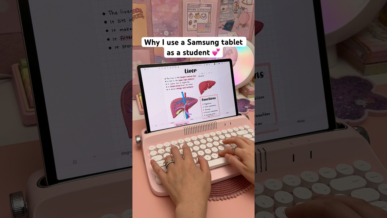 Why I use a Samsung tablet as a student 💕📱 Galaxy tab | digital note taking