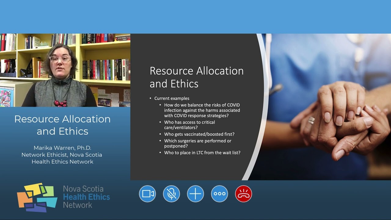 Resource Allocation and Ethics