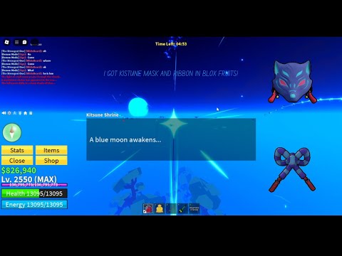 I Got Kitsune Mask And Kistune Ribbon In Blox Fruits! | Roblox