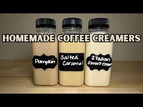 Easy Homemade Coffee Creamer: Salted Caramel, Pumpkin Spice & Italian Sweet Cream
