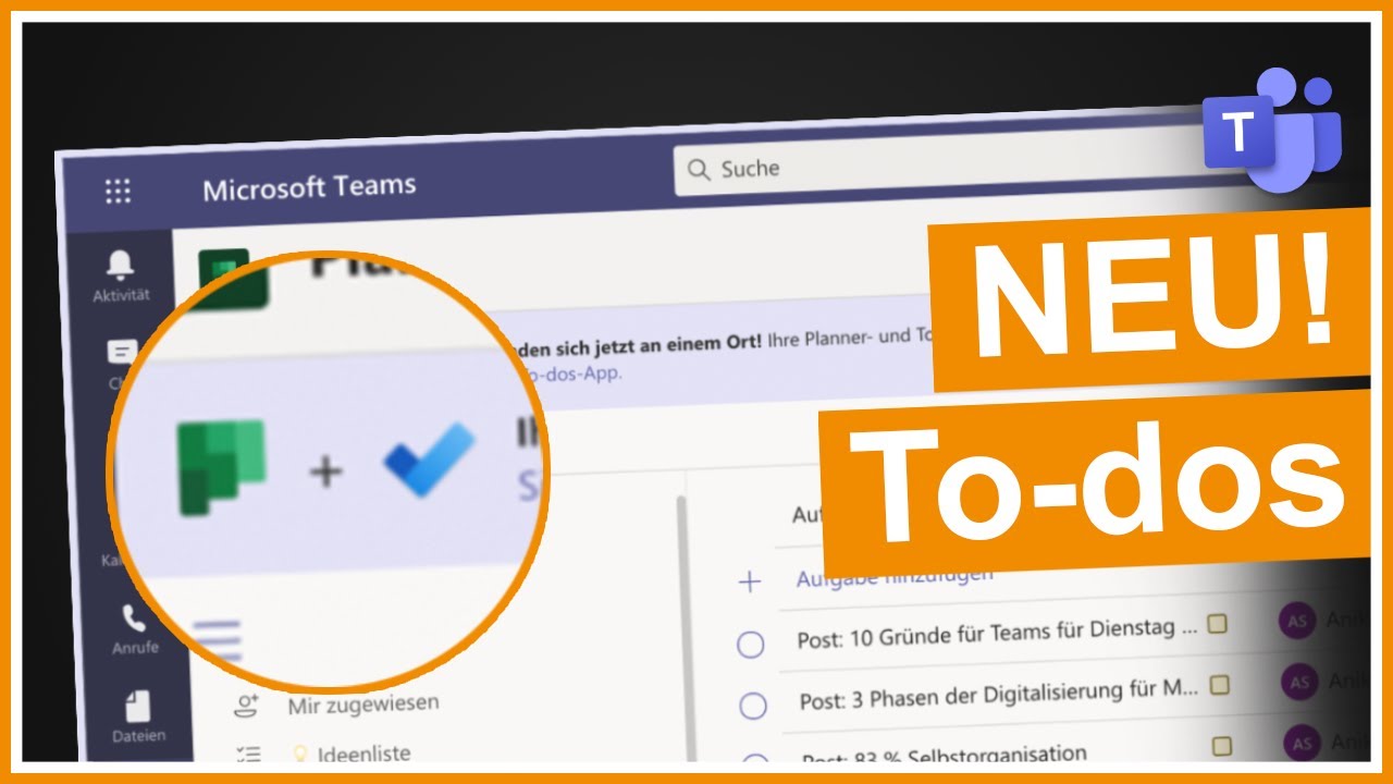 Erster Eindruck: To Do & Planner Aufgaben zentral in Teams!