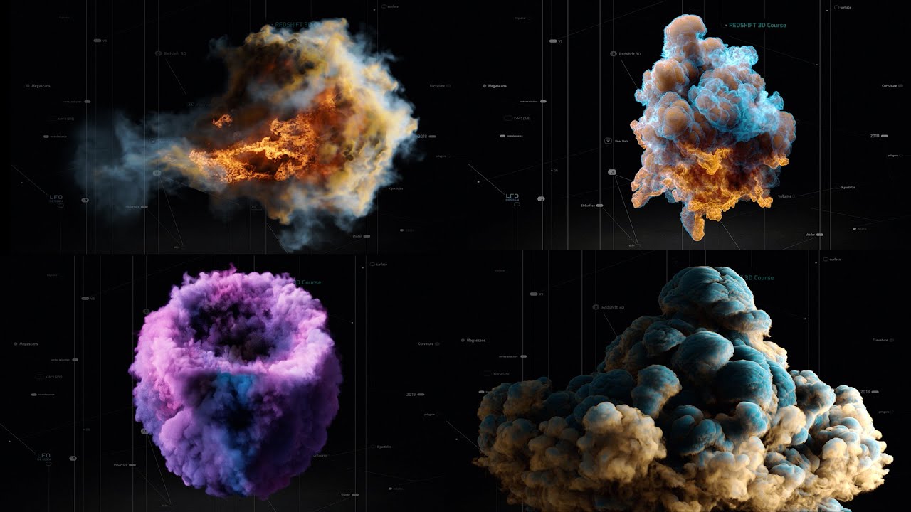 C4D / Redshift - Fume FX Course Teaser