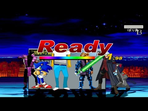 Team andersonkenya1 vs Team Feedmekirby (2x) MUGEN Request 4v4 Battle!!!