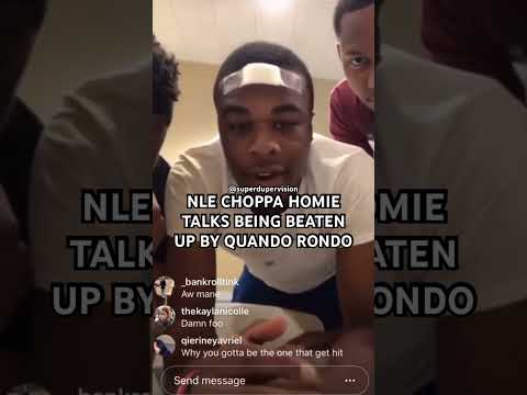 NLE Choppa homie beat up by Quando Rondo #nlechoppa #quandorondo #shorts