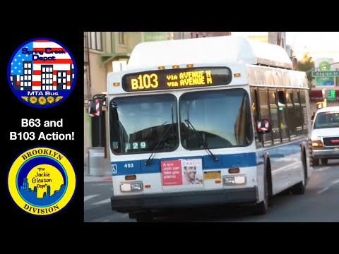 MTA NYCB/Bus: B63 & B103 Bus Action along 4th Avenue (9/26/2021)