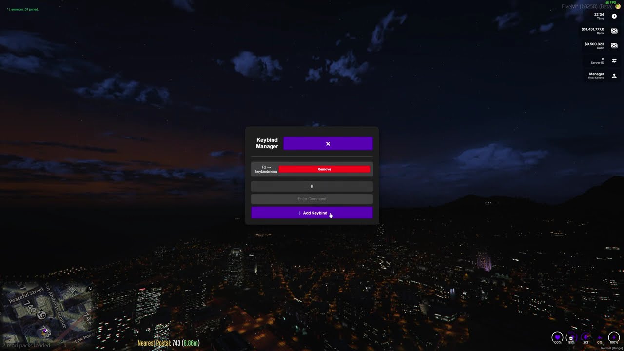 Command to keybind | Fivem/Script