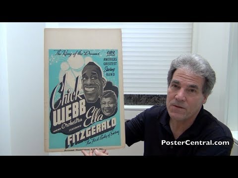 Chick Webb & Ella Fitzgerald 1930’s Concert Poster – New Discovery ...