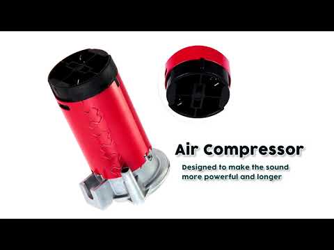 Zone Tech 12V Single Trumpet Air Horn