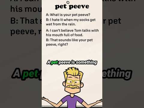"Pet peeve": What does it mean in English? [ ForB English Lesson ] #shorts