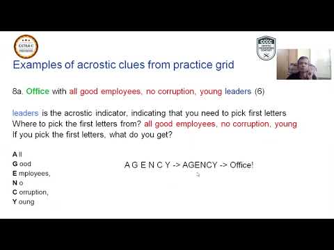 CCCC Introduction to Cryptic Crossword by Expert Mr. Ramki Krishnan