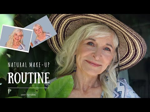 NATURAL SUMMER MAKEUP FOR SILVER HAIRED BEAUTIES!