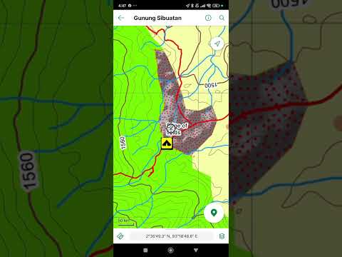 Cara menggunakan peta kontur topografi dengan tipe file PDF di aplikasi Avenza Mqp.