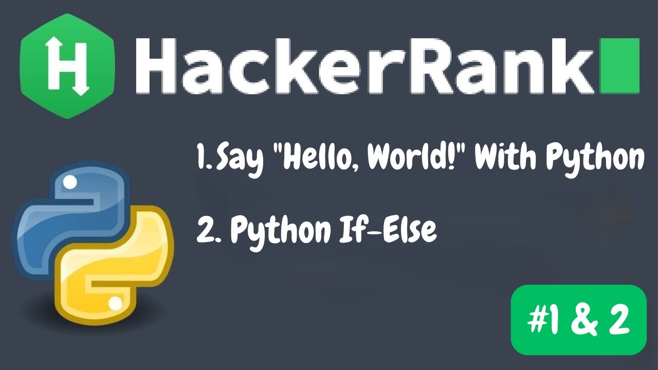 Hacker Rank Intro | Say 
