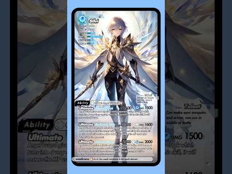 Rank A Sovereign, Angel Guard Class, Crystal Type, ❄️ #ai #gacha #character #cards #trending