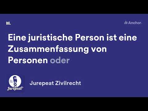 Definition Juristische Person [Zivilrecht]