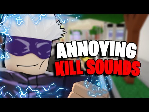 ANNOYING CUSTOM KILL SOUNDS | ROBLOX Jujutsu Shenanigans Custom kill sound ids