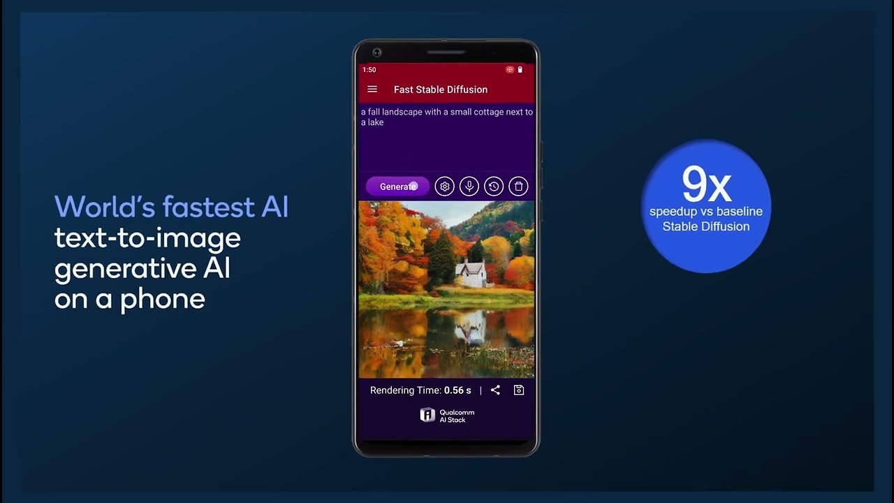 World's fastest Stable Diffusion running on a phone