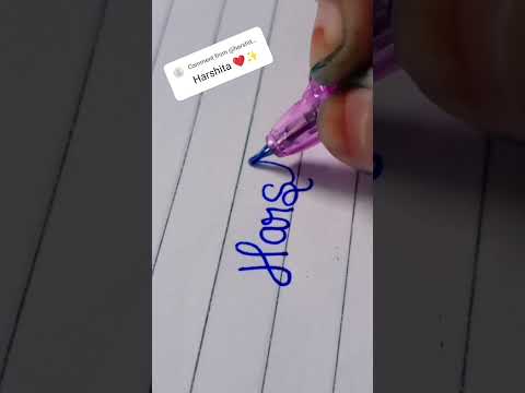 'Harshita' name in cursive writing ♥️