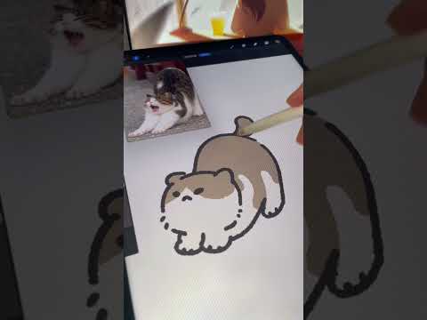 #animation #emote #kitty #procreate #art #stickers #drawing